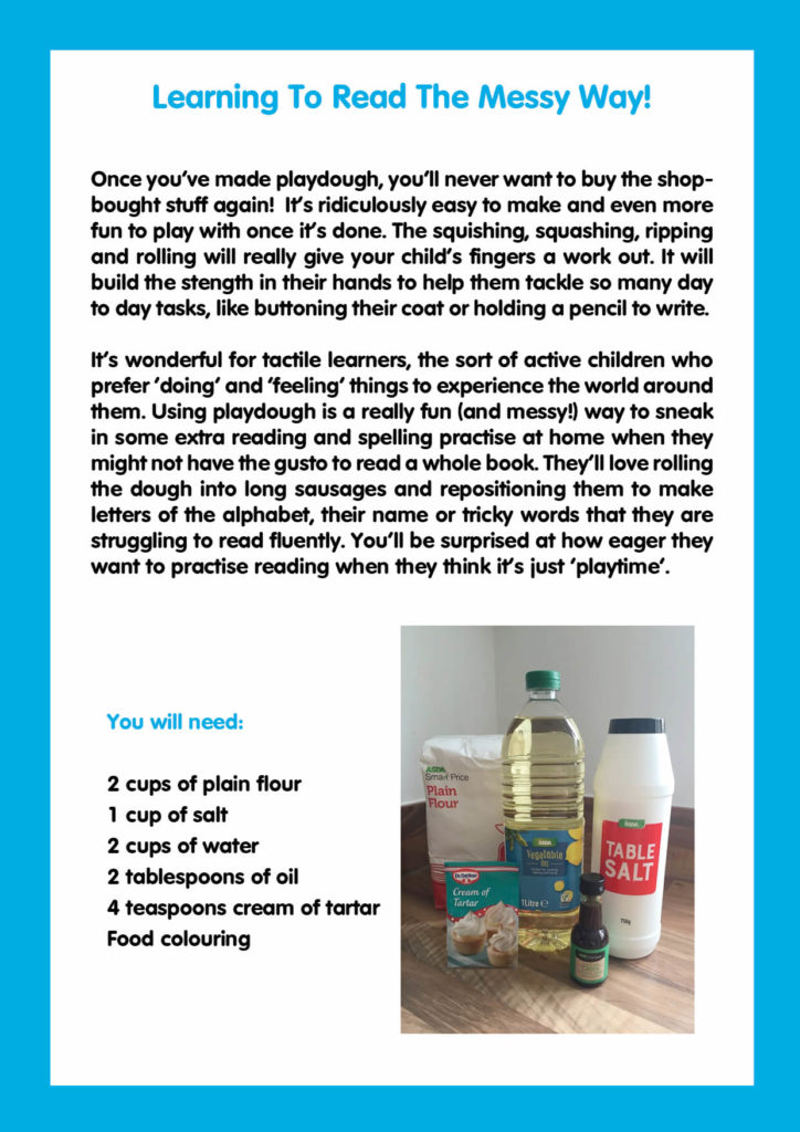 Playdough Reading Activity - Wriggly Readers